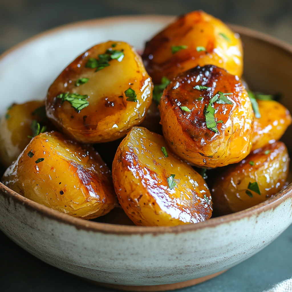Cozy Winter Dinner Idea: Honey Mustard Roasted Potatoes - Liza's Recipes